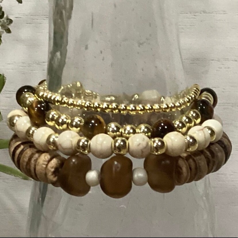 Beaded Bracelet Stack Boho Jewelry for Women Personalized - Etsy