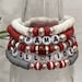 OSU Cowboys College Football Bracelet, Heishi Bead Bracelet Stack, Beaded Bracelet Stack ...