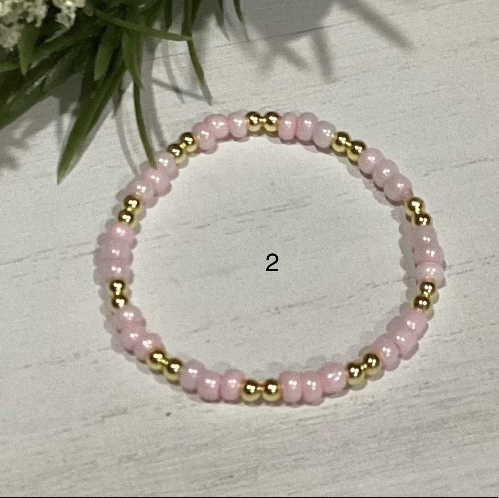 Breast Cancer Survivor Bracelet Stack, Heishi Bead Bracelet, Beaded ...