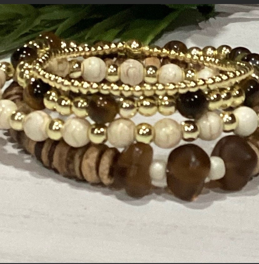 Beaded Bracelet Stack Boho Jewelry for Women Personalized - Etsy
