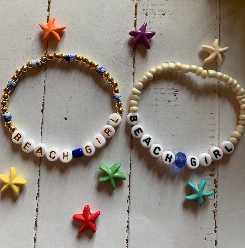 Beach Girl Bracelet Stack, Beaded Bracelet Stack, Boho Jewelry for ...