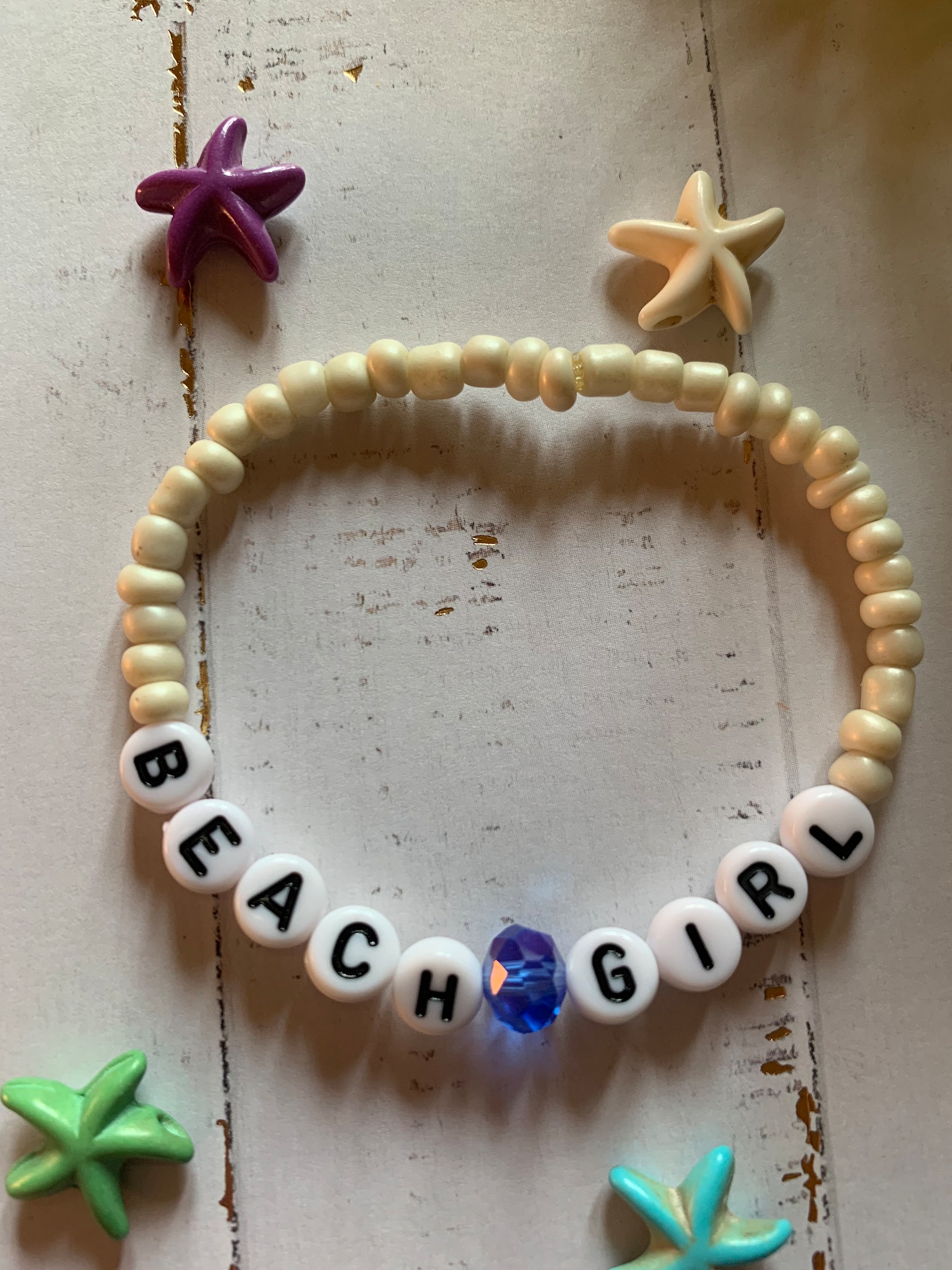 Beach Girl Bracelet Stack, Beaded Bracelet Stack, Boho Jewelry for ...