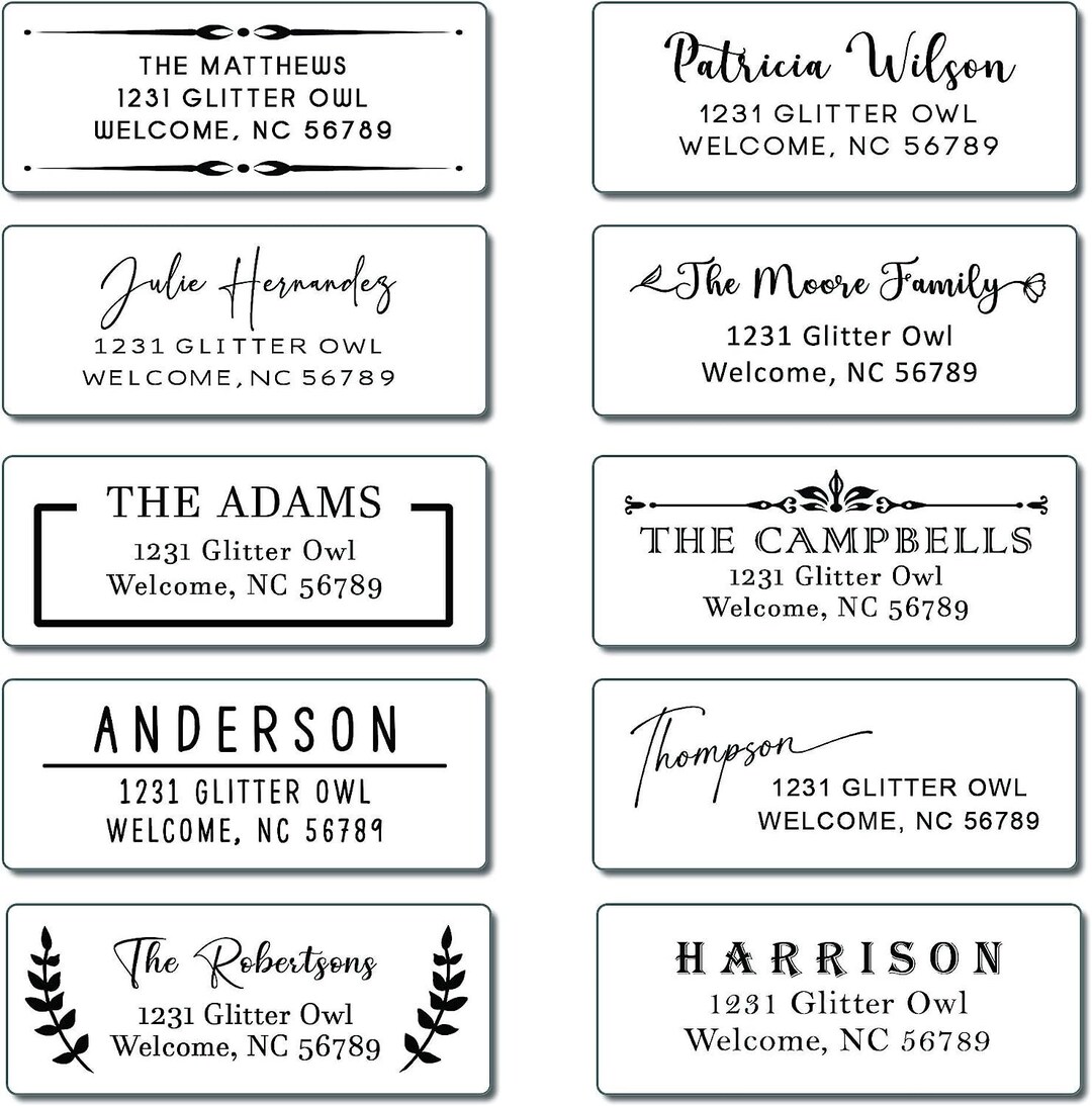 Return Address Labels - Clear Address Label, Personalized Return ...