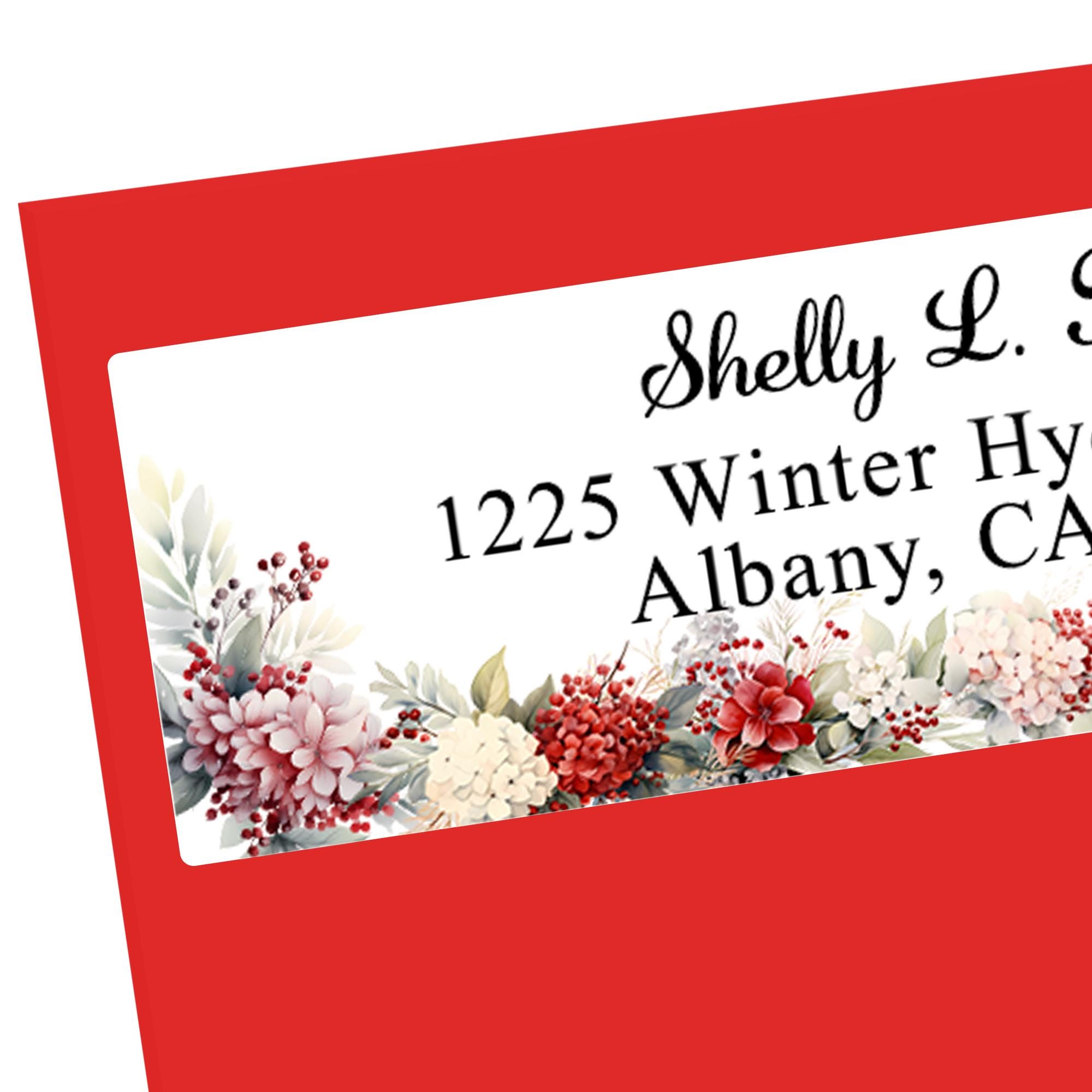 Personalized Return Address Labels Christmas - High Gloss Custom ...