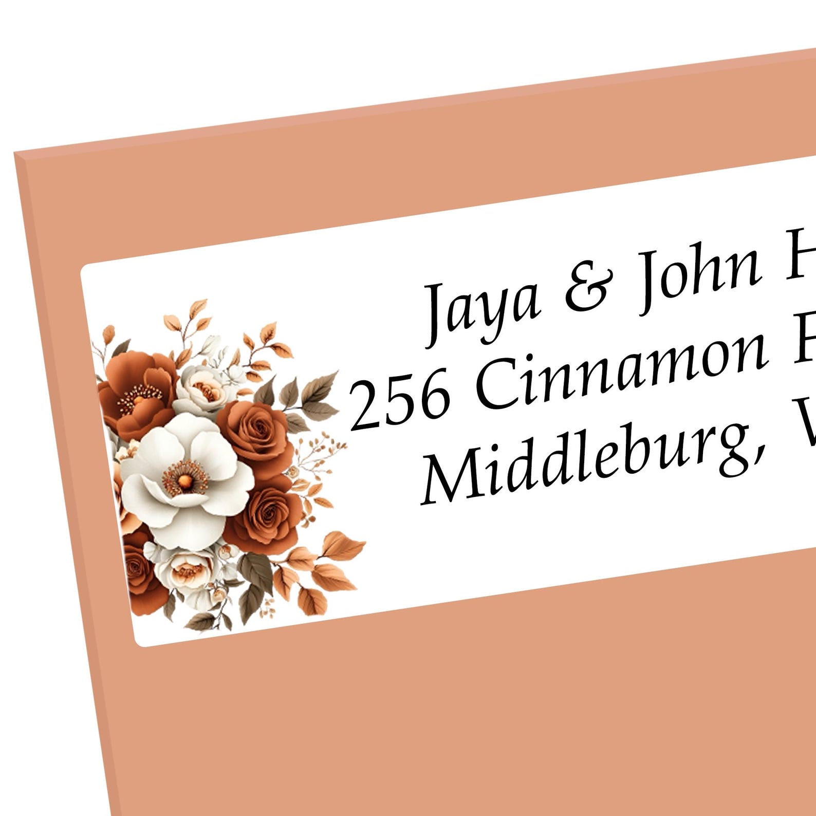 Personalized Return Address Labels Fall - High Gloss Custom Mailing ...