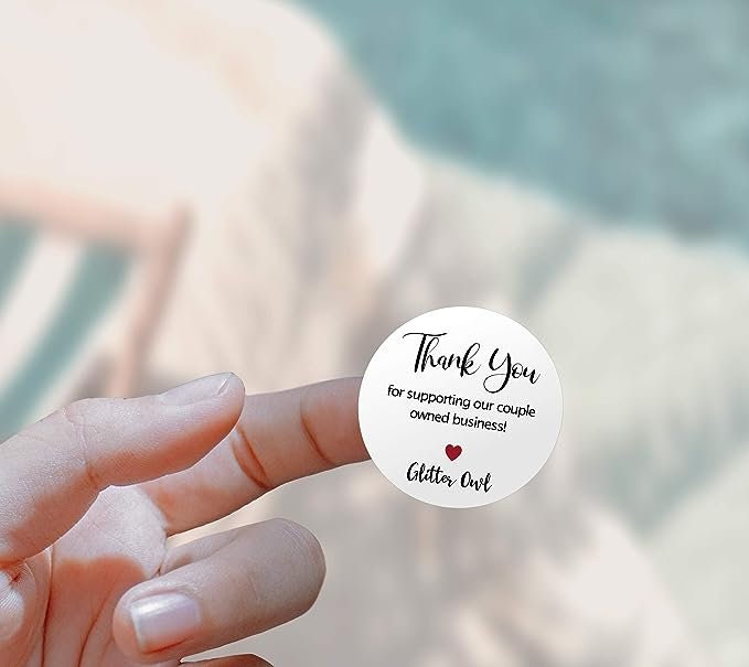 Personalized Thank You Stickers Set of 80 Custom Stickers, Self ...