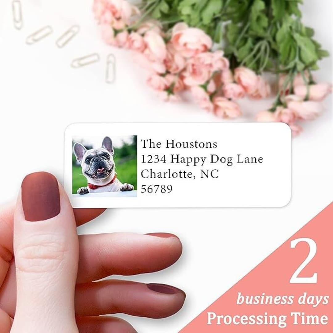 Personalized Photo Return Address Labels - Set of 120 Custom Photo or ...