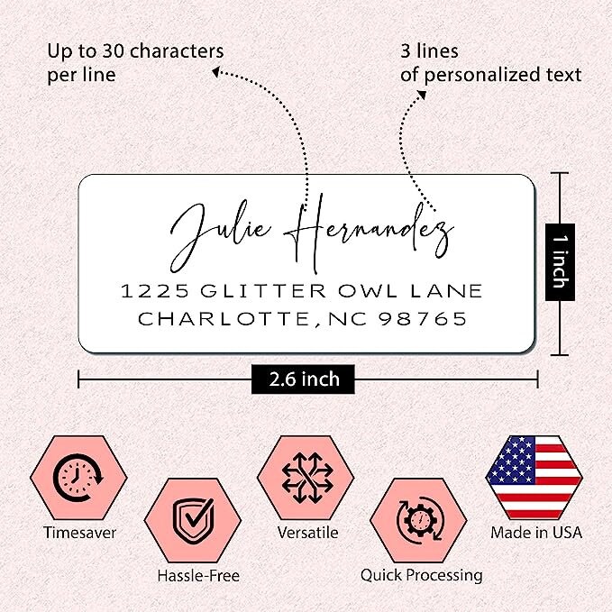 Return Address Labels - Clear Address Label, Personalized Return ...