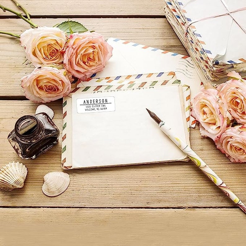 Return Address Labels - White Custom Address Label, Personalized Return ...