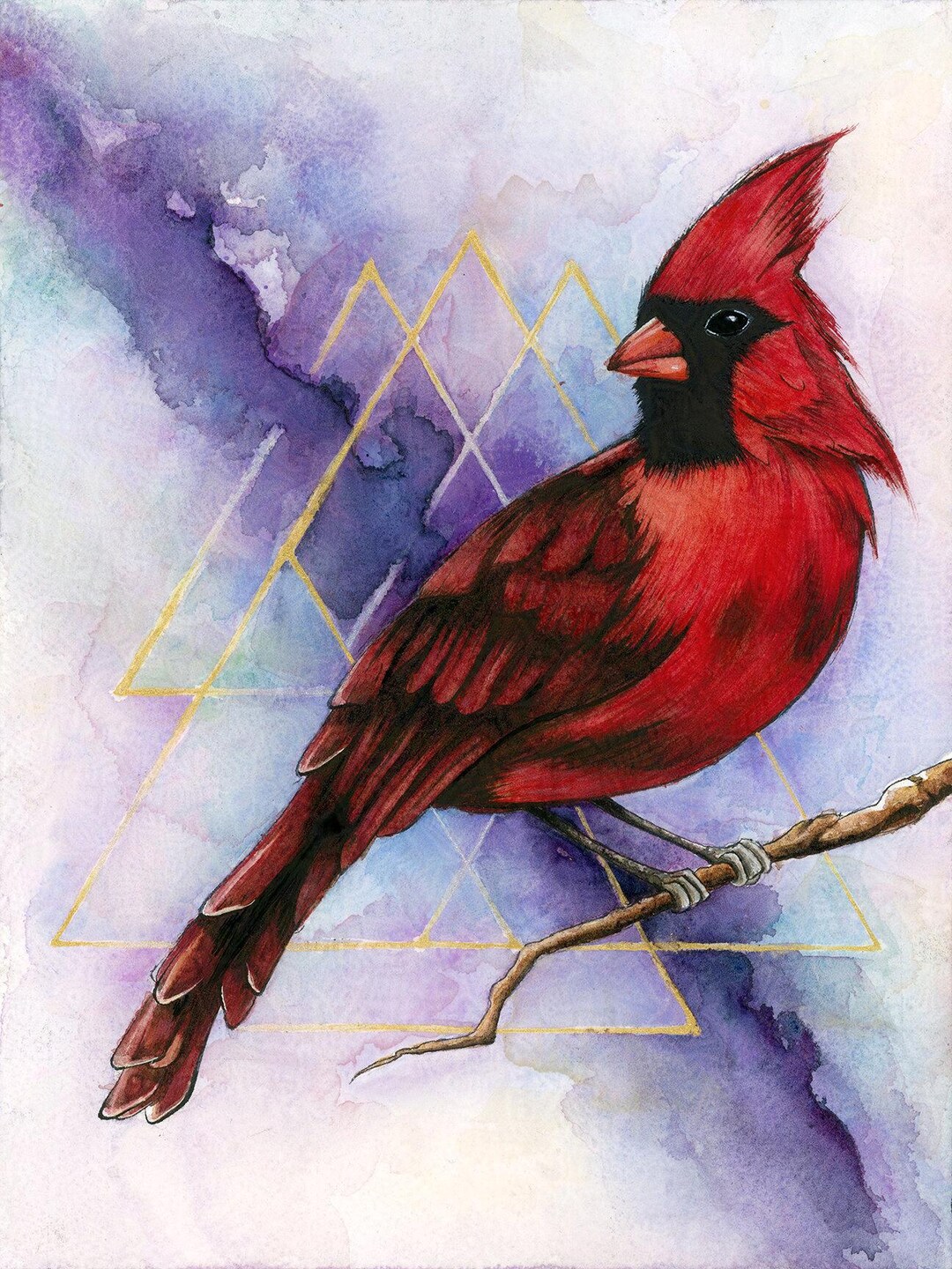 Cardinal Totem Art Print - Etsy