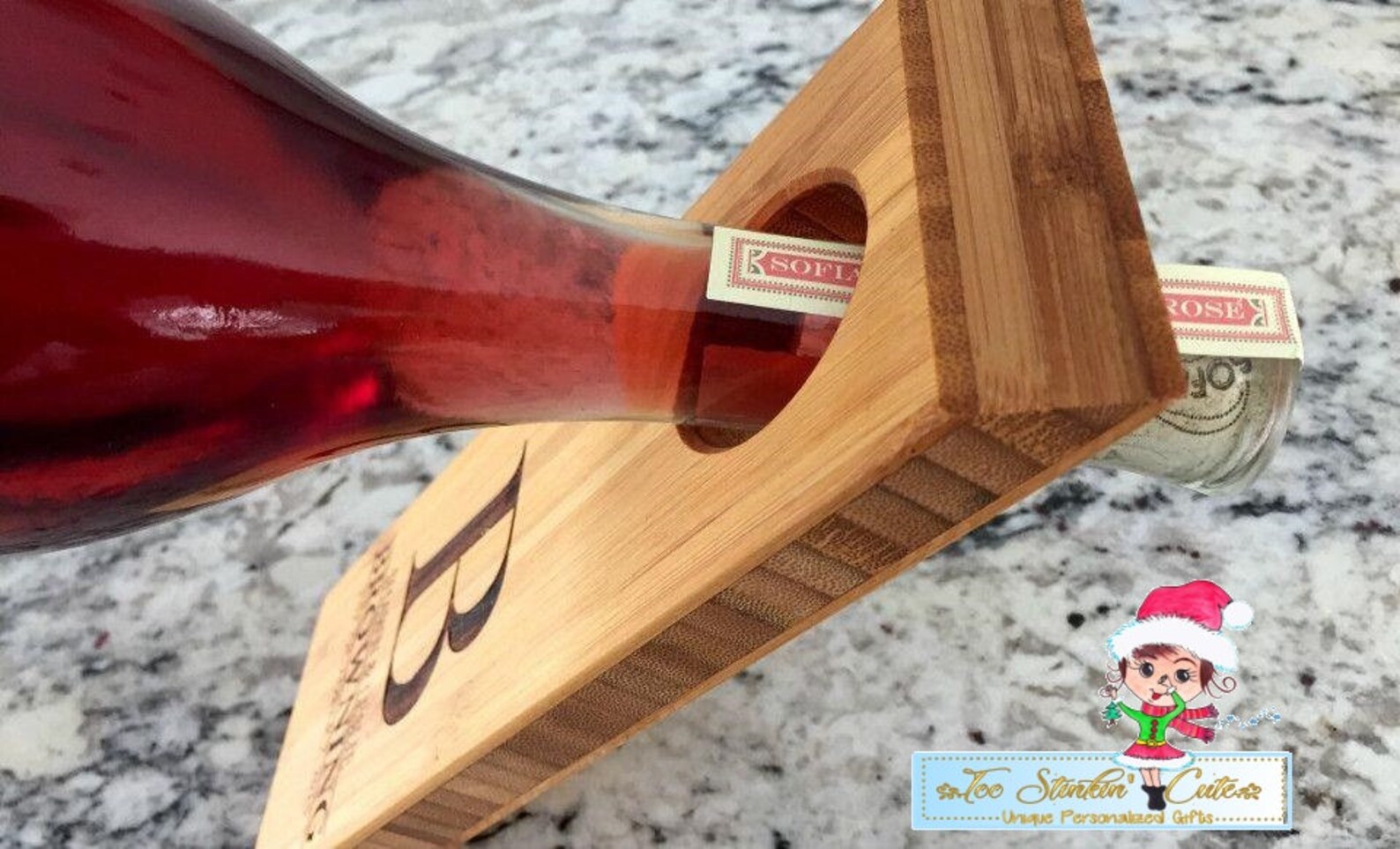 Personalized Wine Bottle Balancer Custom mothers Day Mom - Etsy