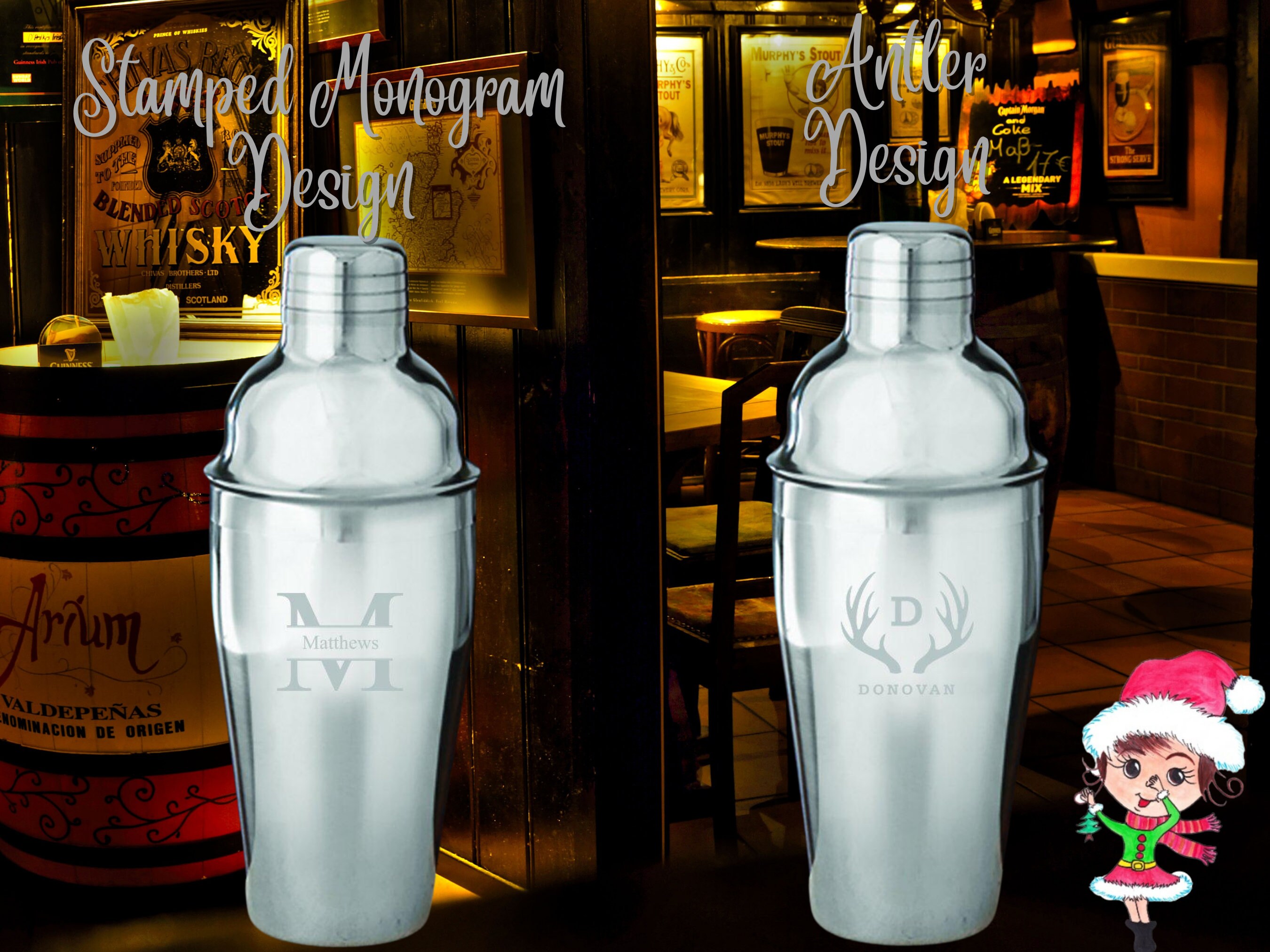 16oz Personalized Cocktail Shakermartini Custom - Etsy