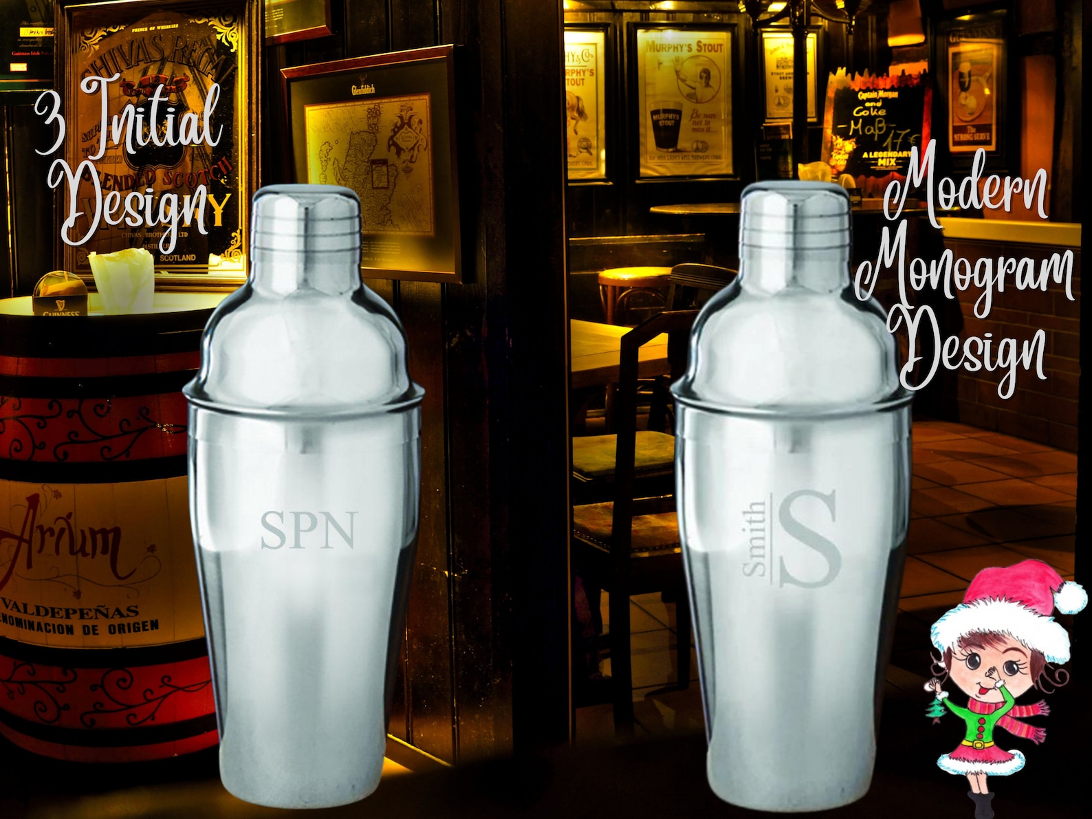 16oz Personalized Cocktail Shakermartini Custom - Etsy
