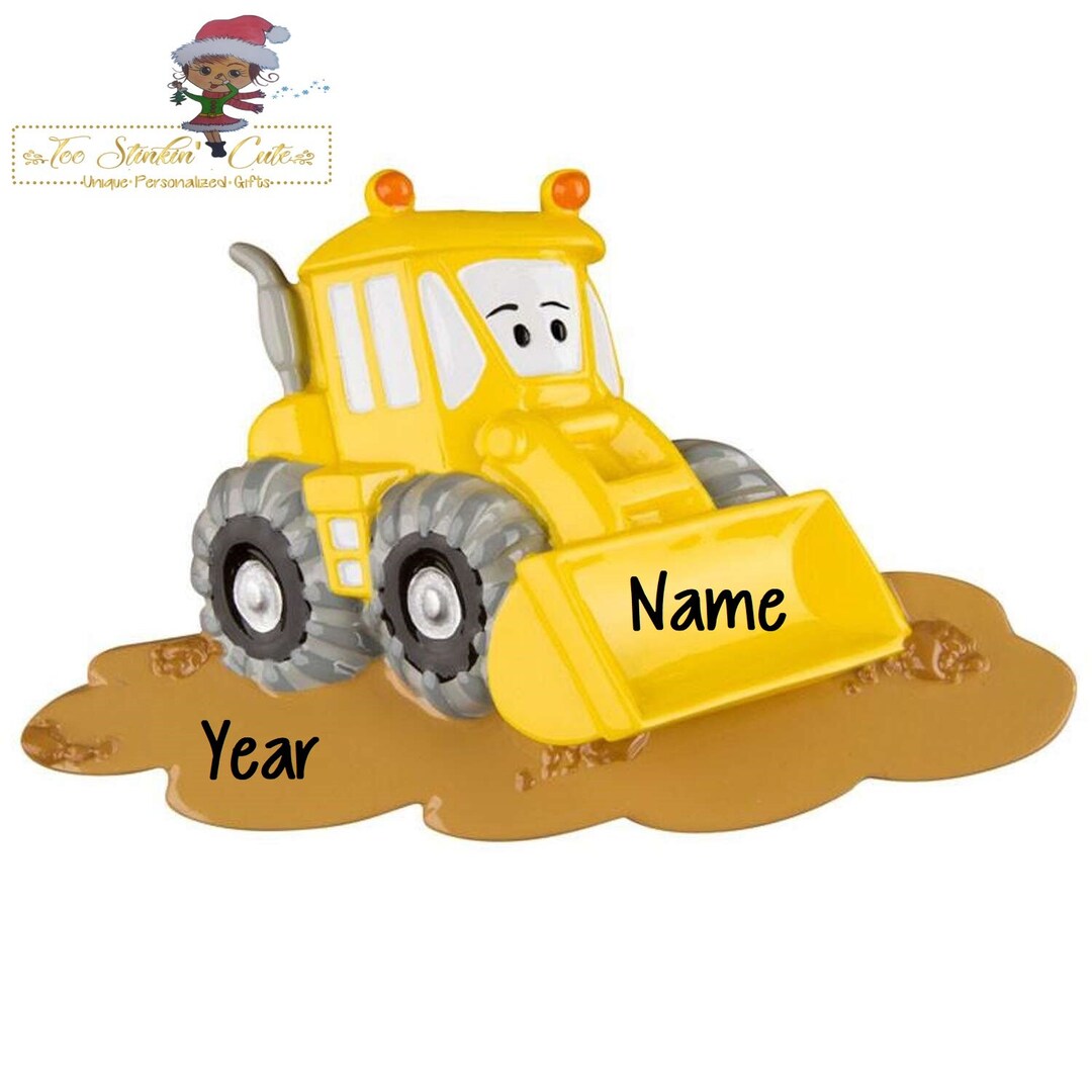 Christmas Ornament Bulldozer/ Construction/ Kids/ Children Boys Girls ...