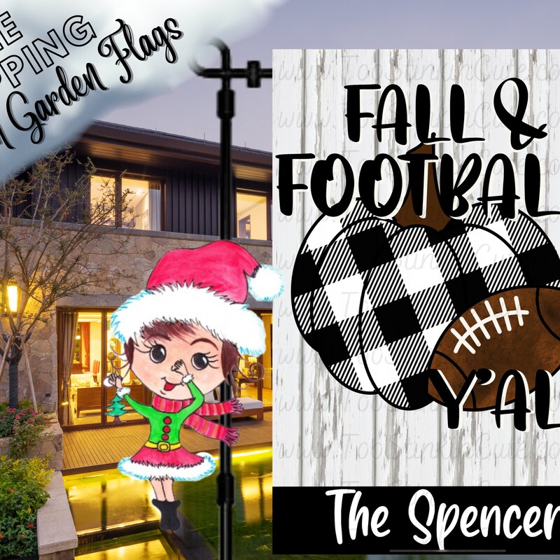 Football House Flags - Etsy