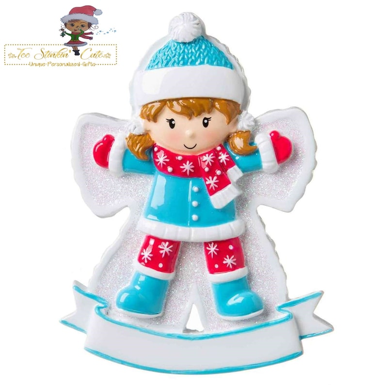 Christmas Ornament Girl Snow Angel/ Children Kids | Etsy