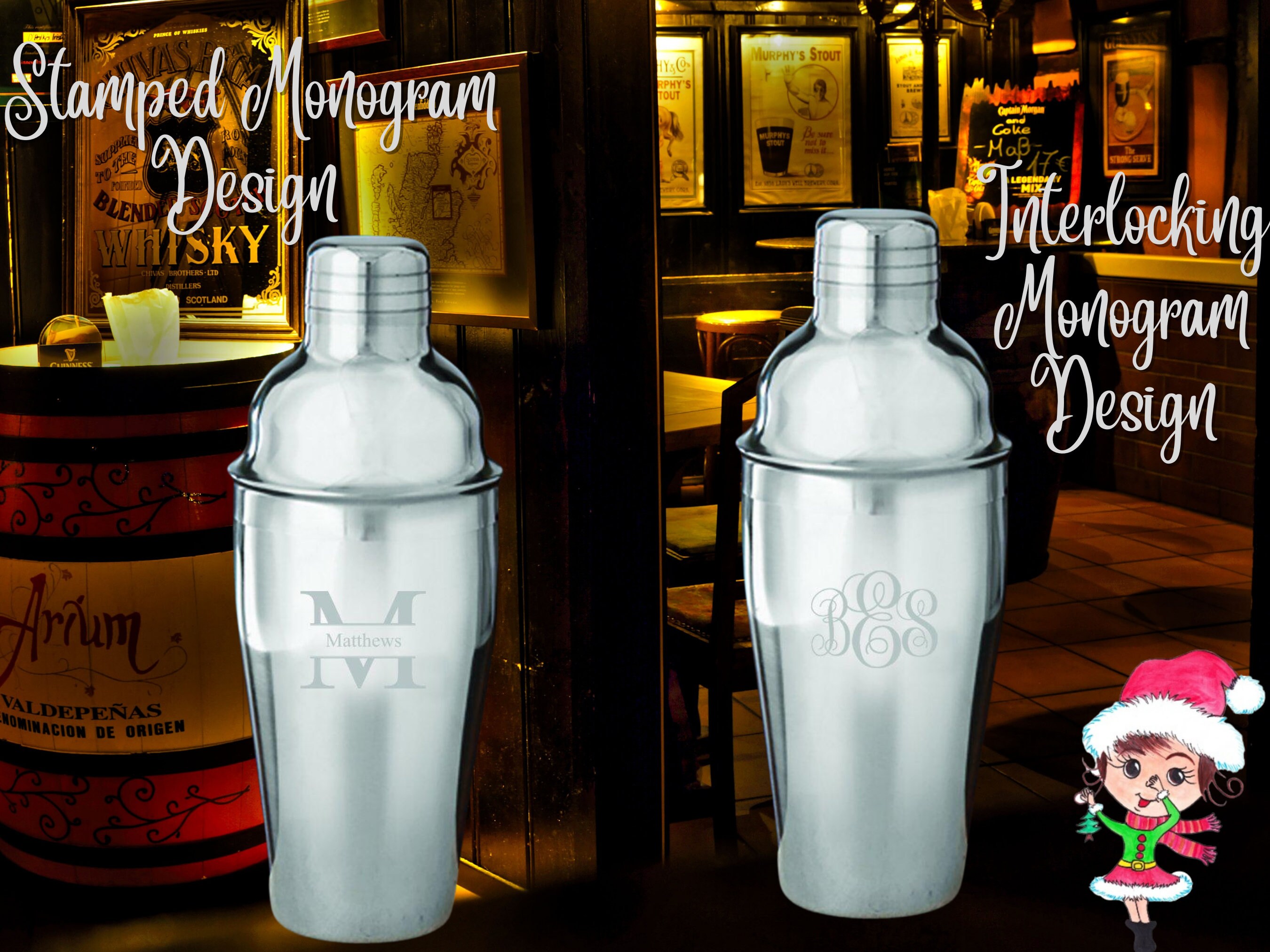 16oz Personalized Cocktail Shakermartini Custom - Etsy