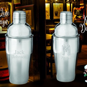 16oz Personalized Cocktail Shaker|martini Custom Shaker|engraved Shaker ...