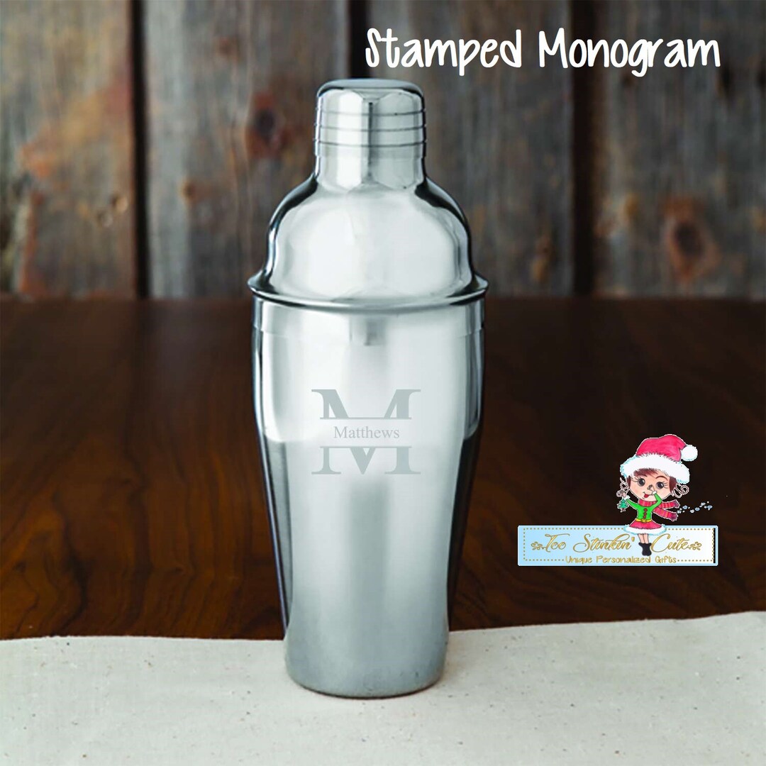 16oz Personalized Cocktail Shaker|martini Custom Shaker|engraved Shaker ...