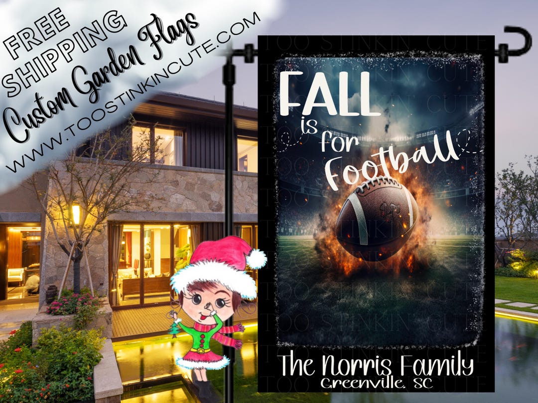 Custom Football Stadium Garden Flag|personalized Football Garden Flag ...