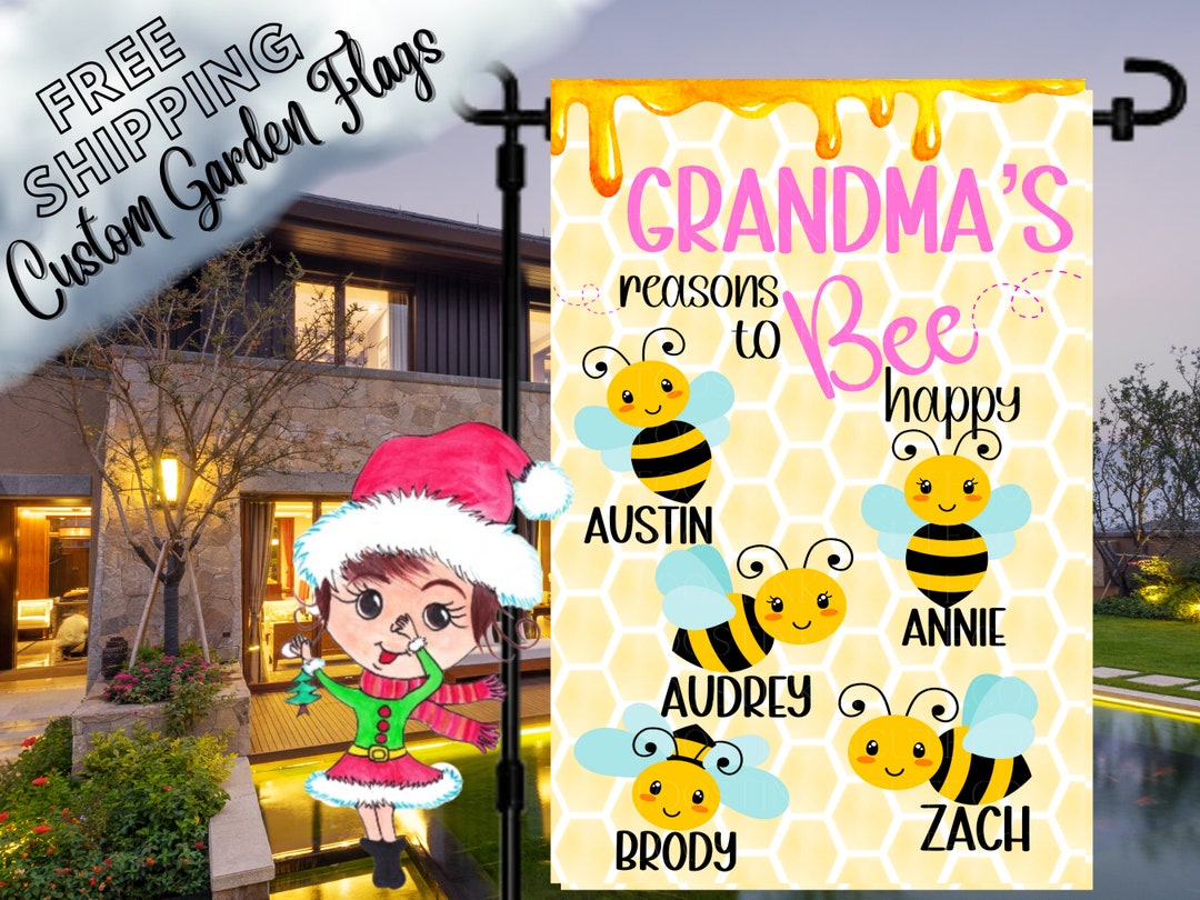 Honeycomb Flag,bee Flag,bee Garden Flag,flag for Garden Bee,welcome ...