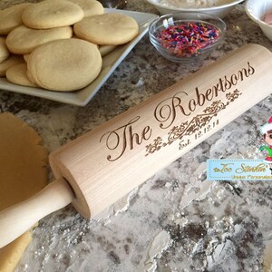 Custom Personalized Rolling Pins housewarming Kitchen - Etsy