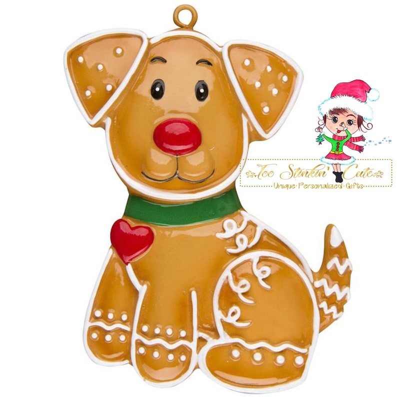 Christmas Ornament Gingerbread Dog/ Puppy/ Family Pet/ Animal | Etsy