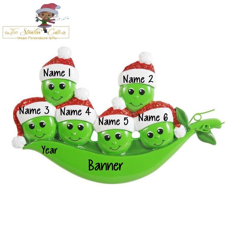 Pea Pod Ornament - Etsy