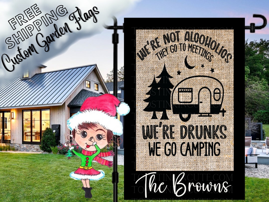 Custom Camping Flag,campsite Flag,family Name Flag,rv Campsite Flag ...