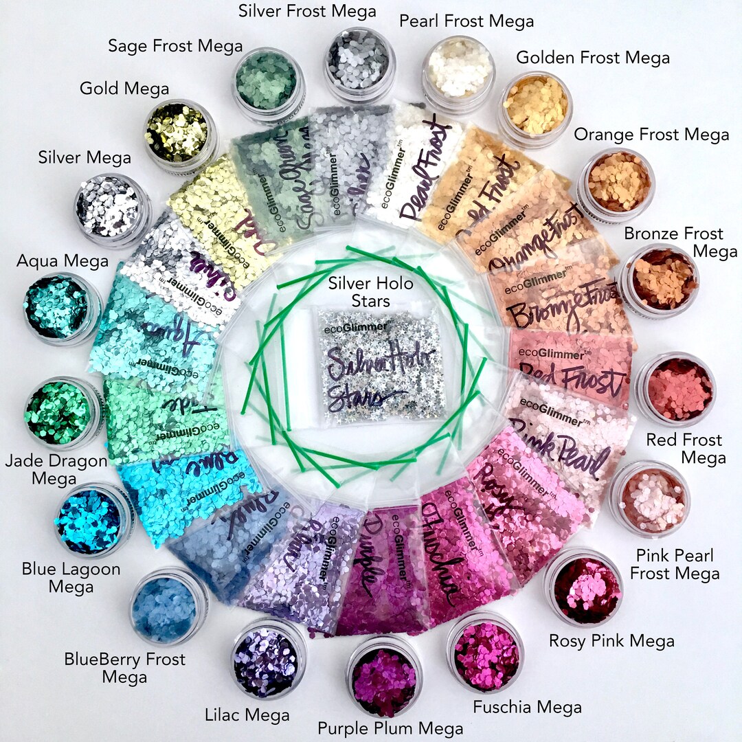 NEW Biodegradable Glitter the Color Wheel Collection Ecoglimmer - Etsy