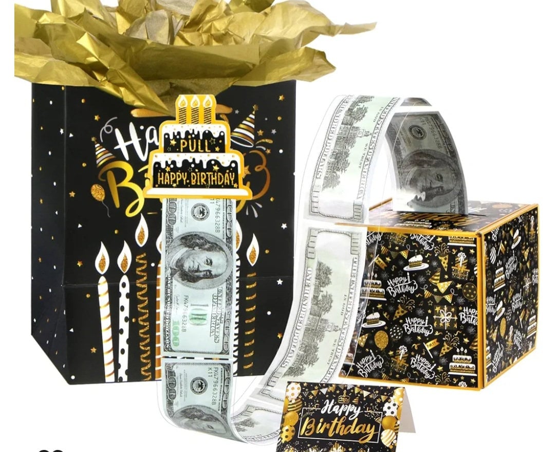 Money Dispensing Cash Machine Gift Box and Gift Bag - Etsy