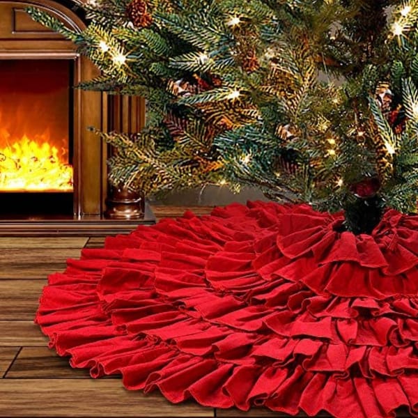 Ruffle Tree Skirt - Etsy