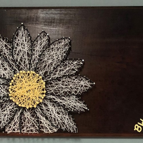 Daisy Flower String Art - Etsy