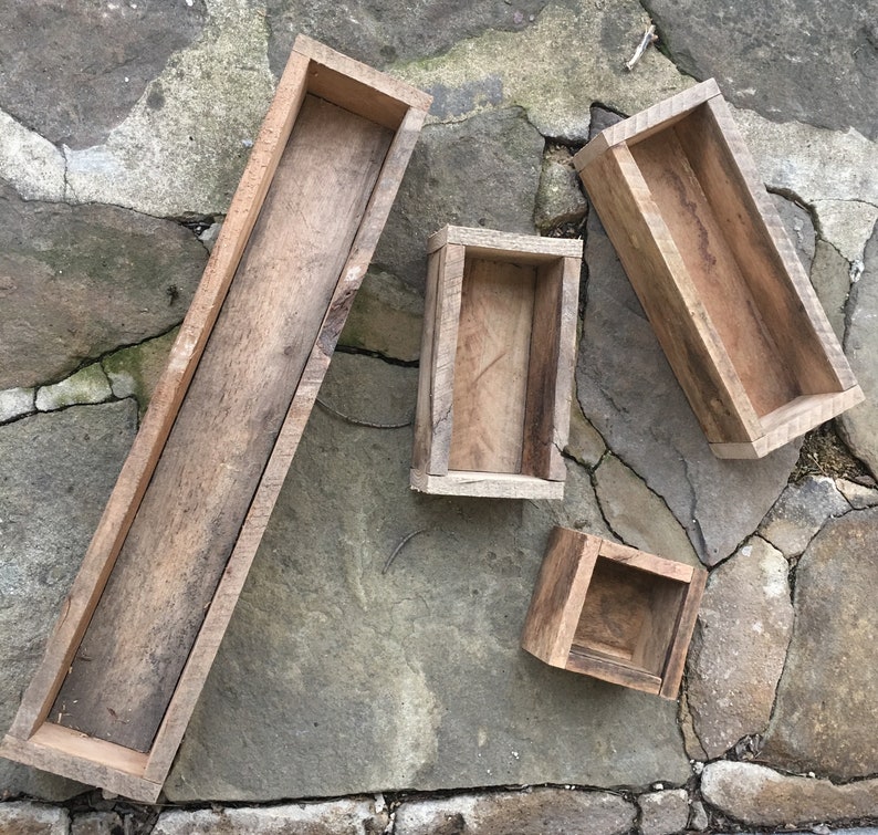4 Multi-sized Wood Boxes Farmhouse and Rustic Country Home - Etsy Canada