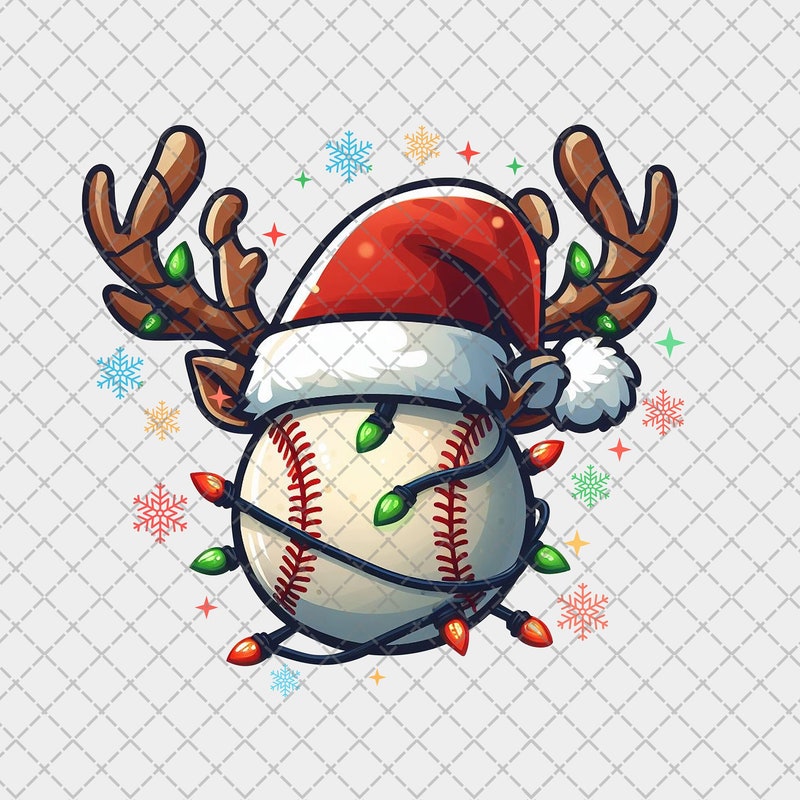 Baseball Christmas Svg - Etsy