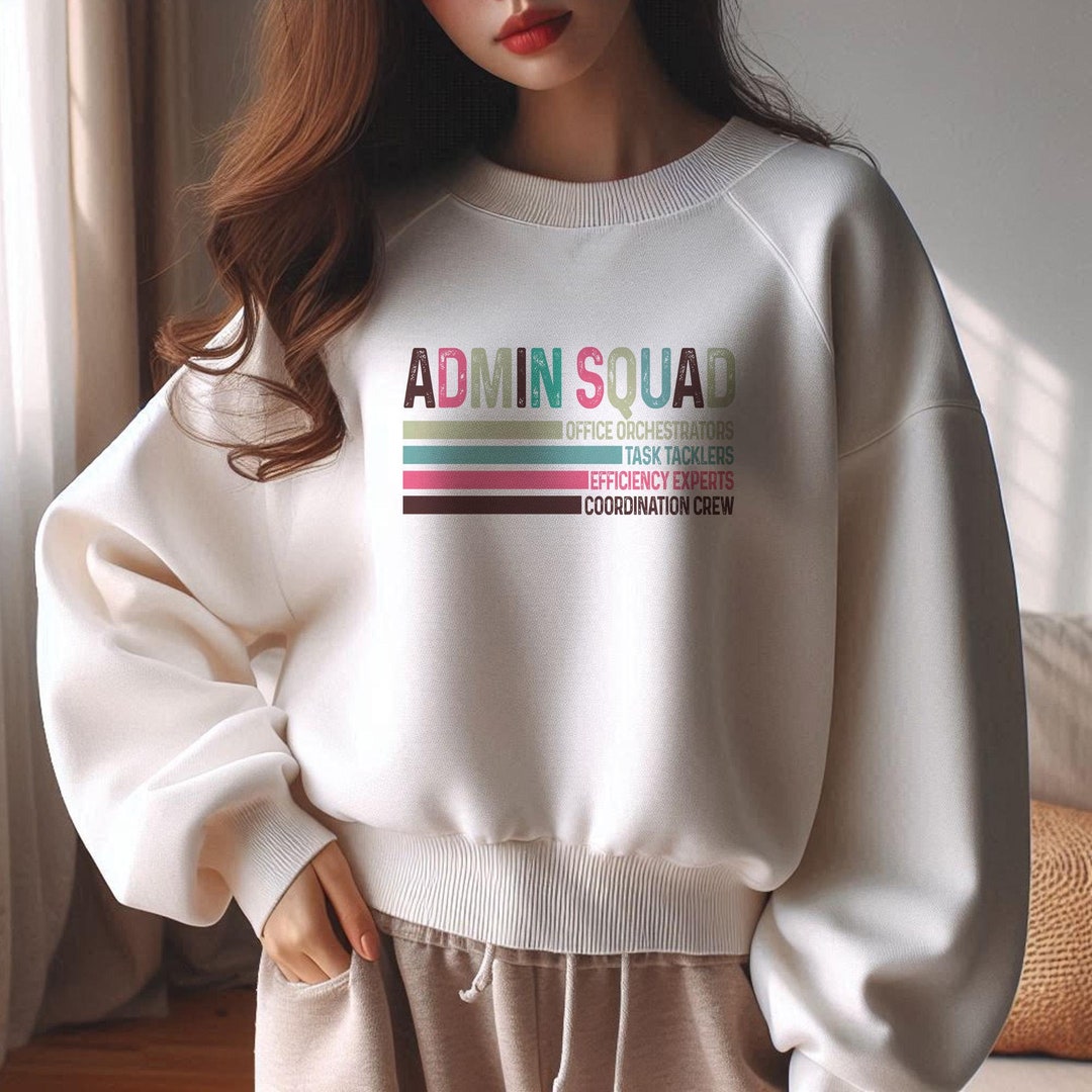 Admin Squad PNG, Team Design for Admins, Fun Admin Squad Print for T ...