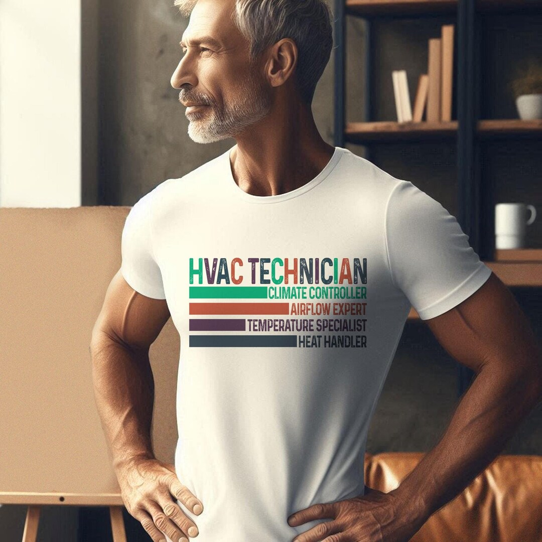 HVAC Technician PNG Design for Sublimation, Climate Control Expert ...