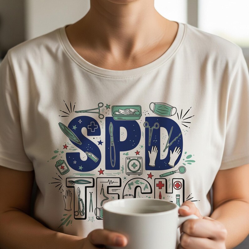 Retro SPD Tech Png, Sterile Processing Technician Png, Medical Staff ...
