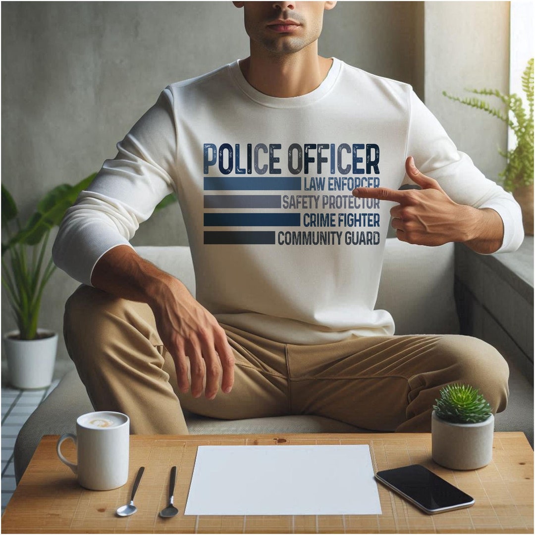 Police Officer PNG Design for Sublimation, Law Enforcement Digital ...