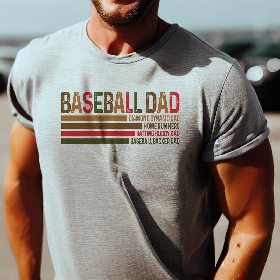 Baseball Dad PNG, Proud Baseball Dad Design, Digital Download, T-shirt ...
