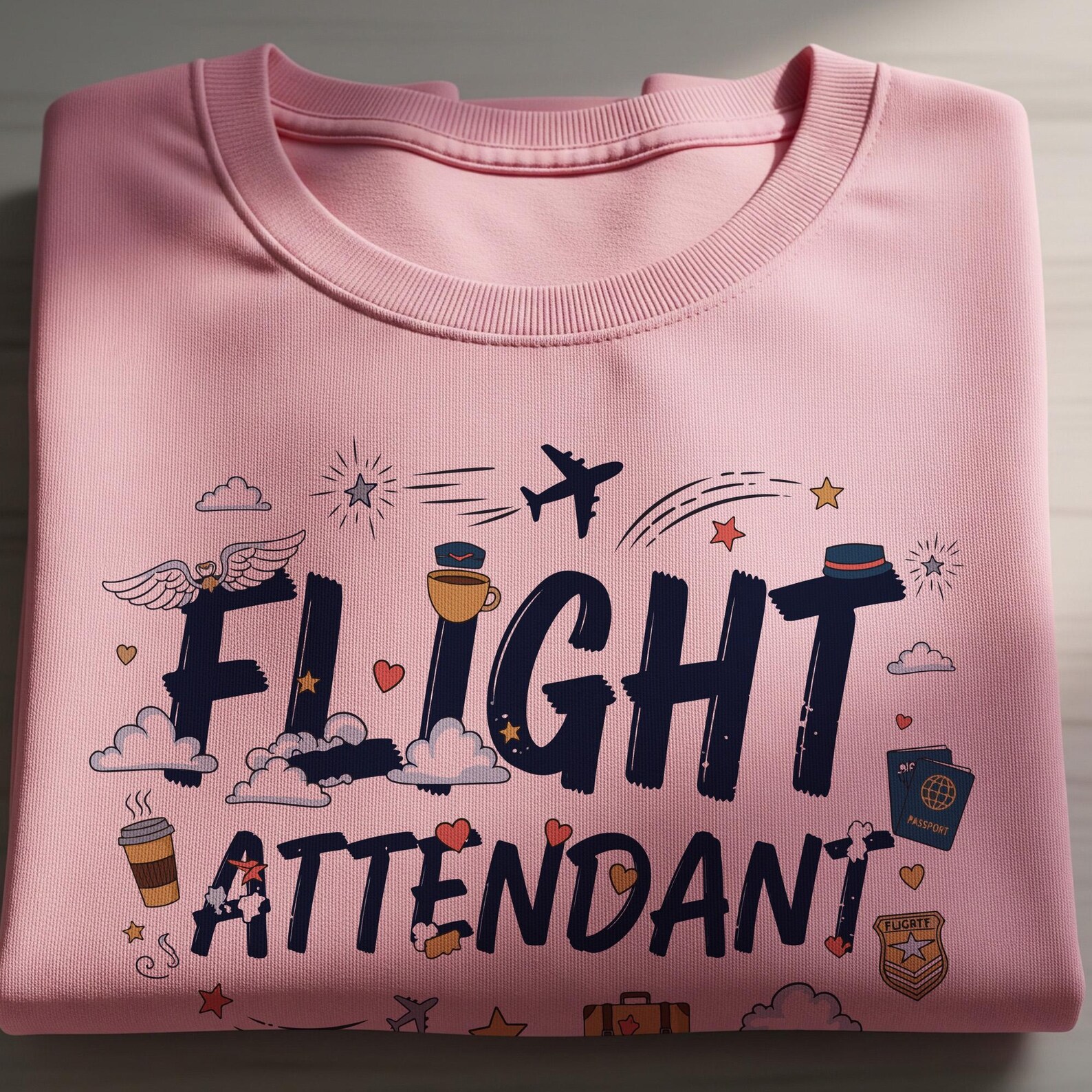 Retro Flight Attendant Png, Airline Crew Png, Travel Lover Gift Digital ...