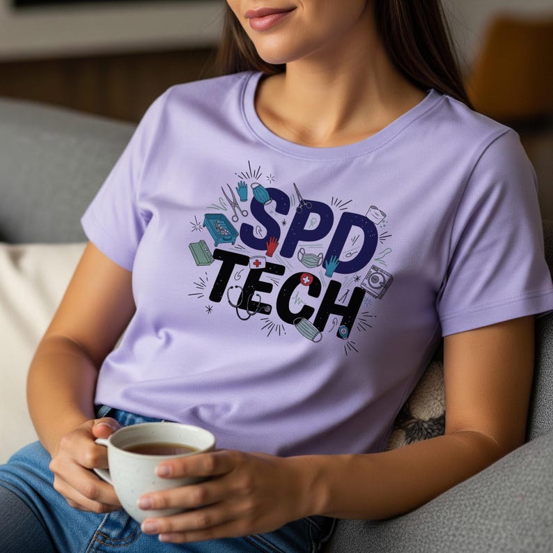 Retro SPD Tech Png, Sterile Processing Technician Png, Medical Worker ...