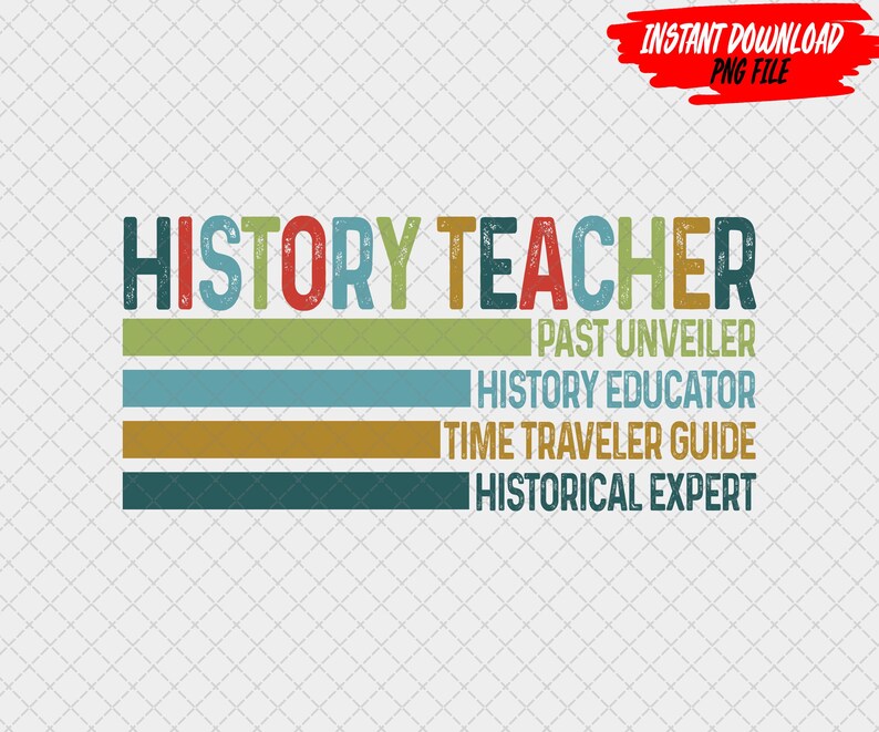 Retro History Teacher PNG, History Educator Design, History Class Gift ...