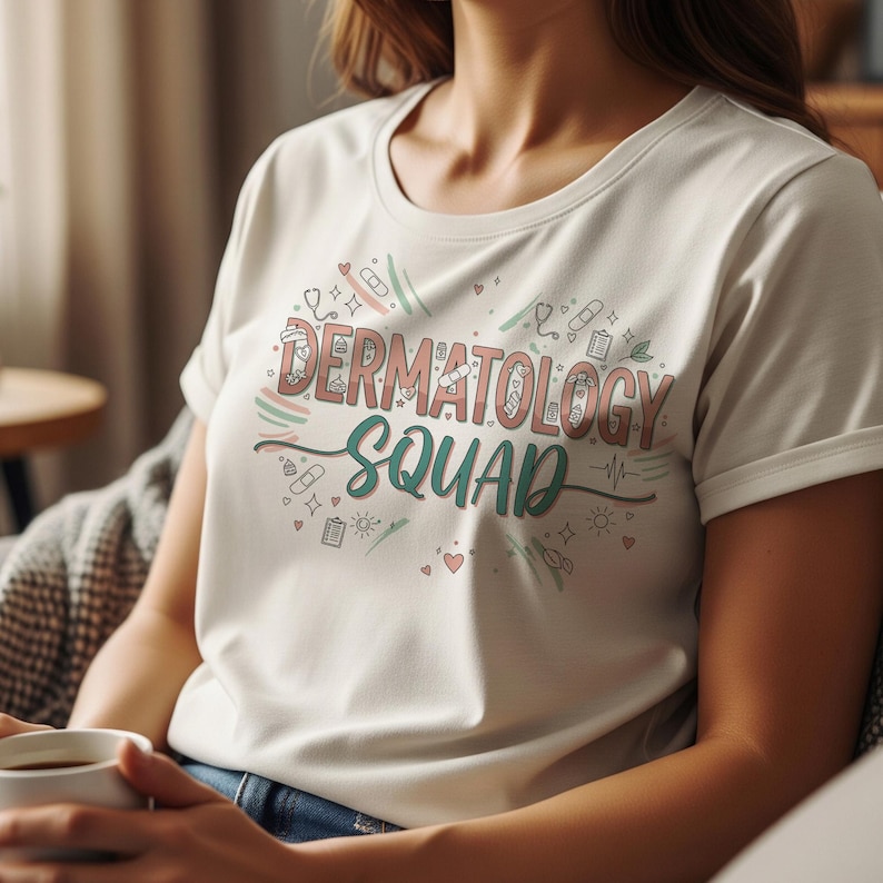 Retro Dermatology Squad Png, Skin Care Team Png, Medical Staff Gift ...