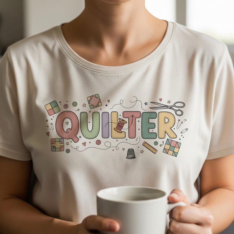 Retro Quilter PNG, Quilting Lover Quote Design, Sewing Craft ...