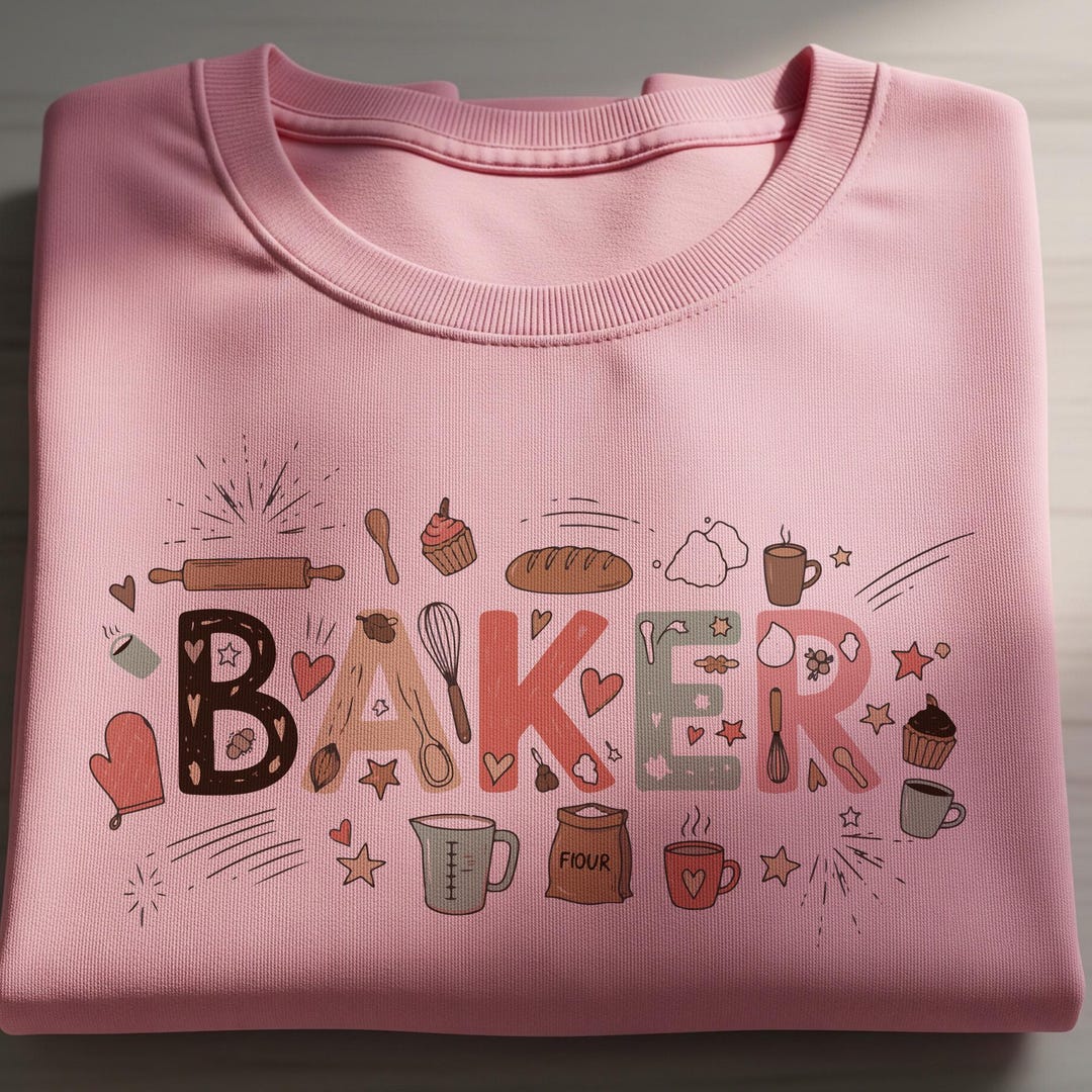 Retro Baker PNG, Baking Design, Vintage Bakery PNG, Preppy Pastry Chef ...