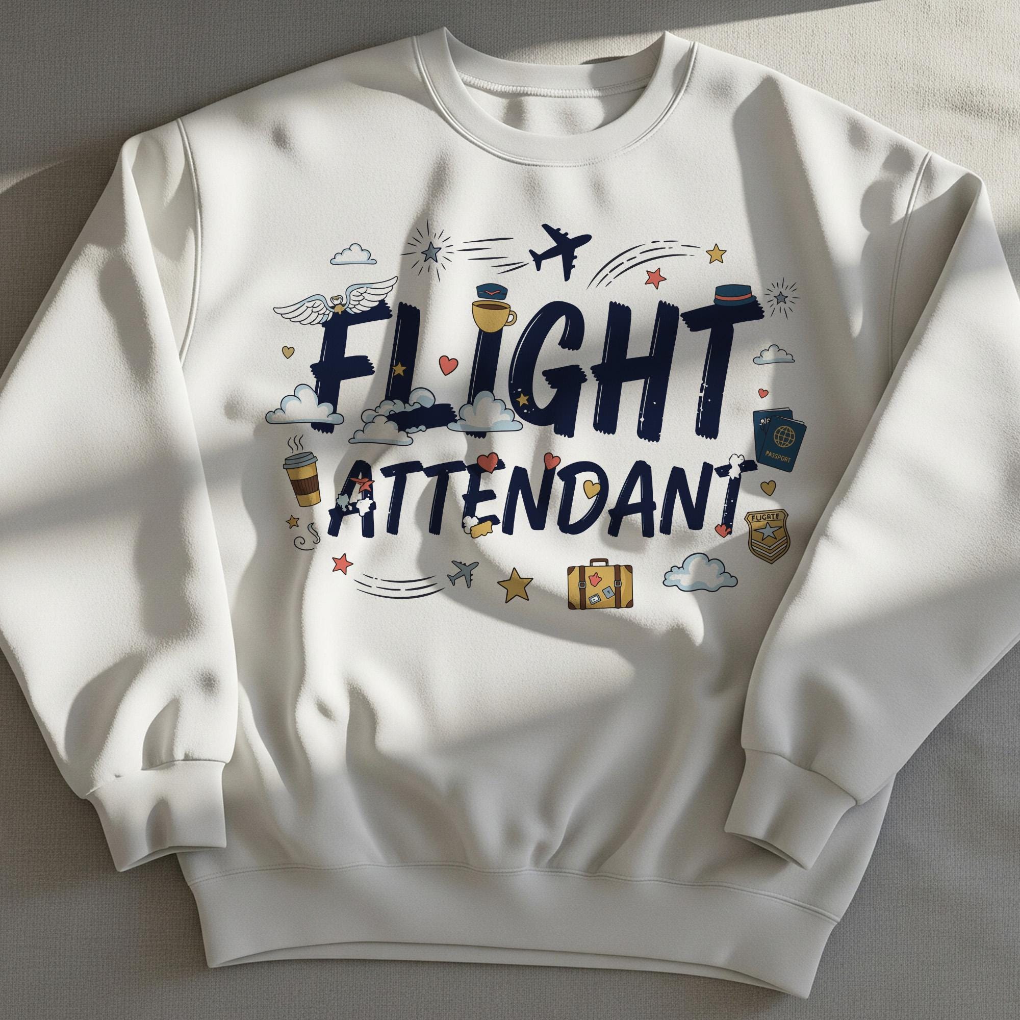 Retro Flight Attendant Png, Airline Crew Png, Travel Lover Gift Digital ...