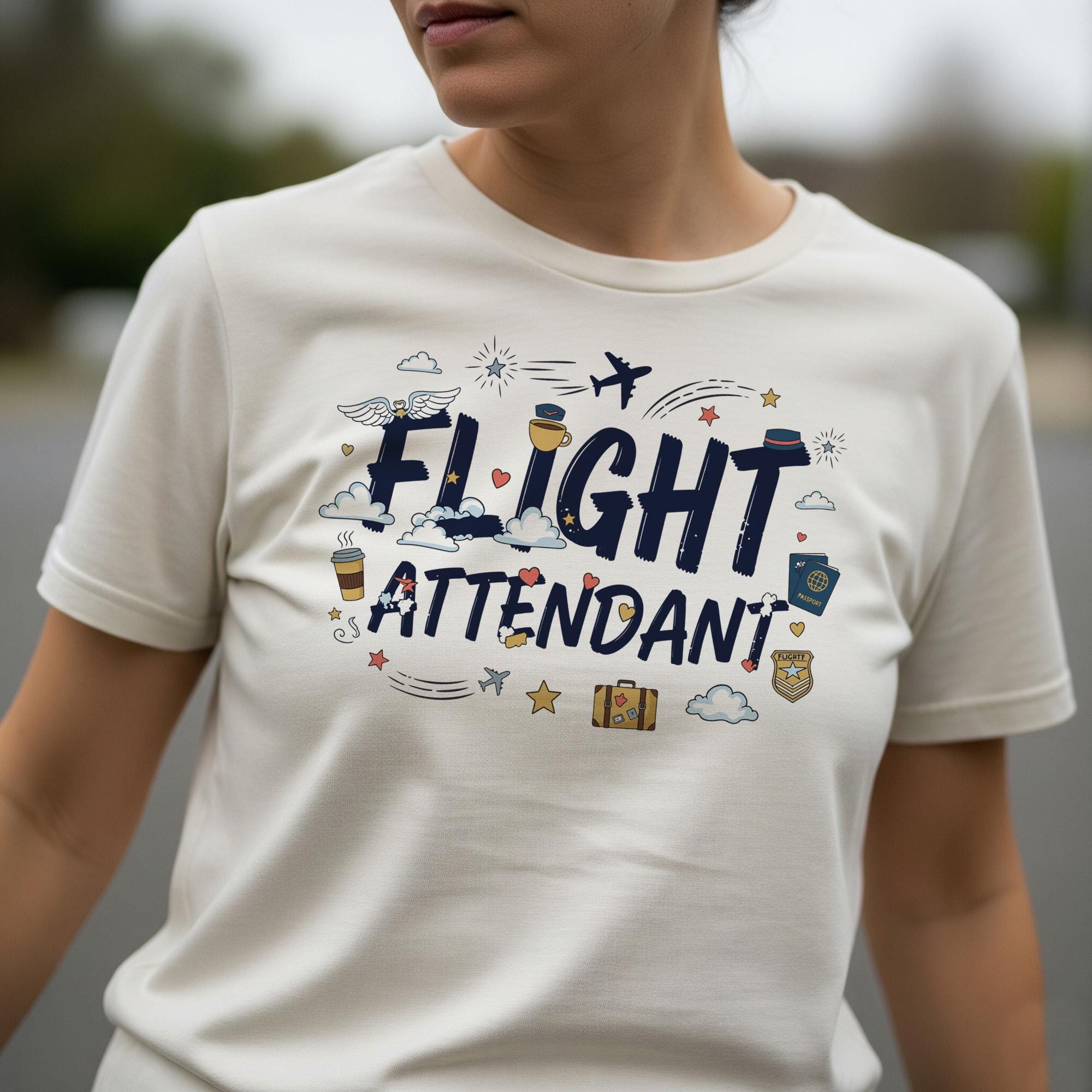 Retro Flight Attendant Png, Airline Crew Png, Travel Lover Gift Digital ...