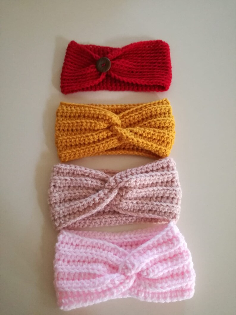 Crochet Headbands/ear Warmers. Handmade Headbands. Handmade in Ireland ...