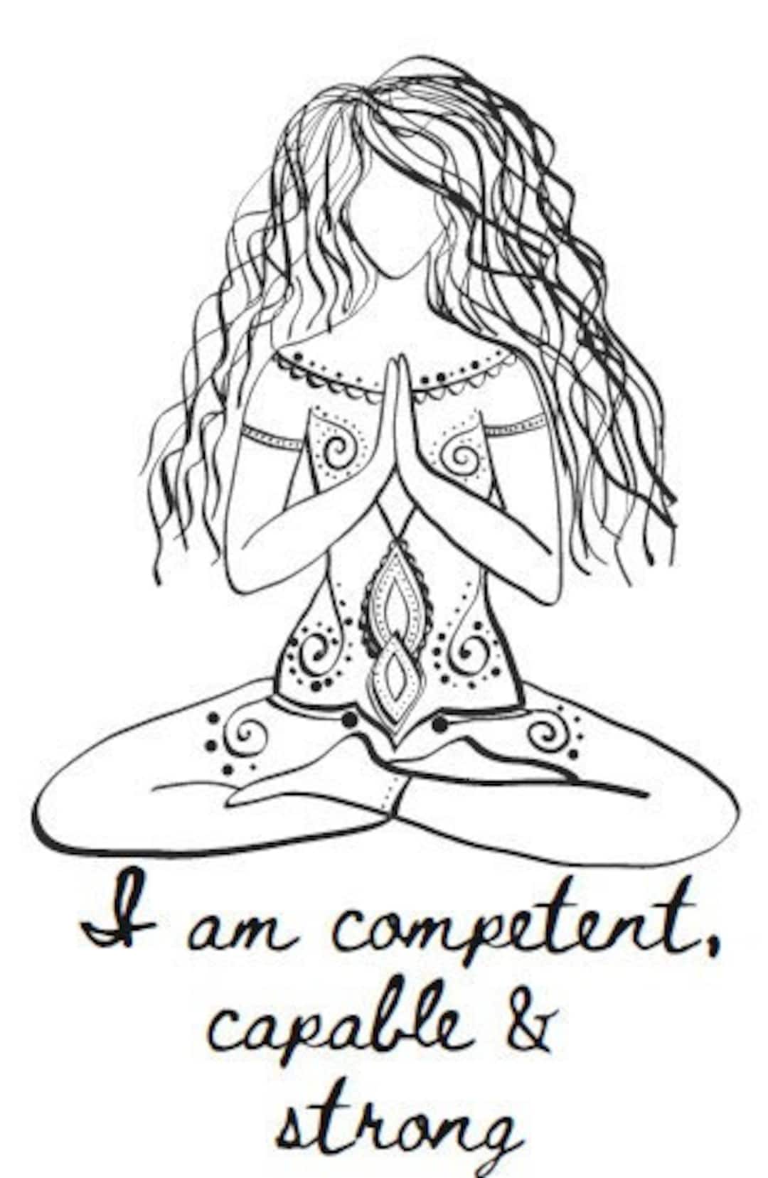 Black & White Chakra Poster, Digital Download, Chakra Poster - Etsy